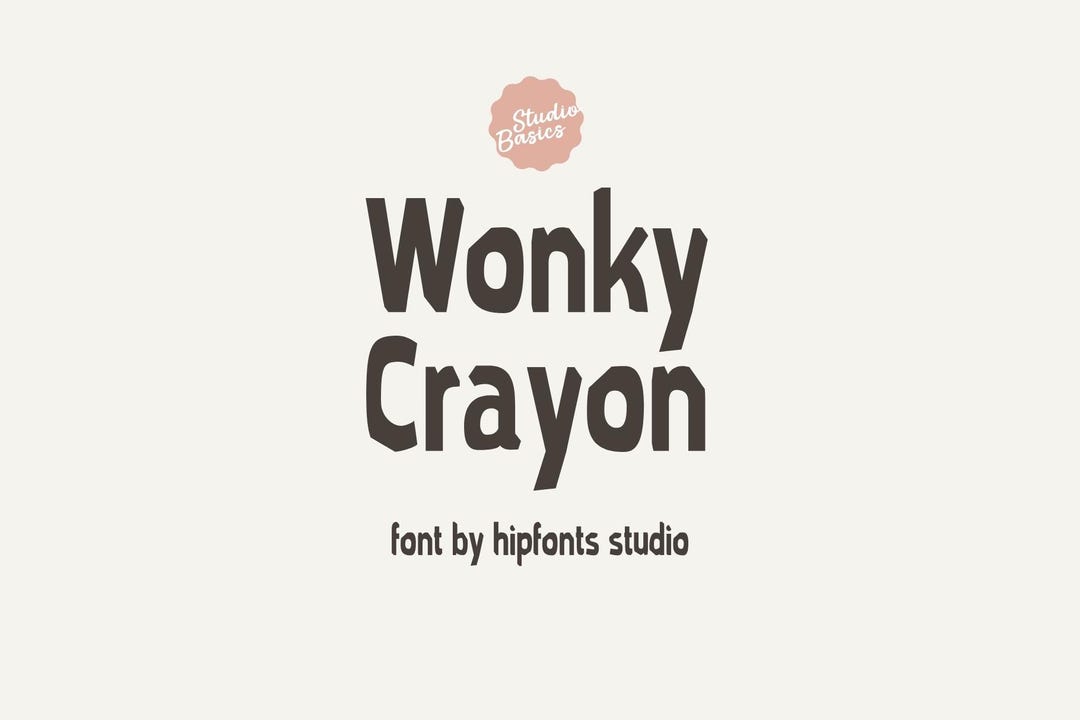 Wonky Crayon Font – Playful Handmade Cartoon Typeface for Kids | Quirky ...