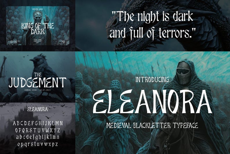 The Old English Font Bundle – 36 Majestic Medieval, Gothic, and Fantasy ...