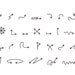 Hand Drawn Arrows Font - Etsy