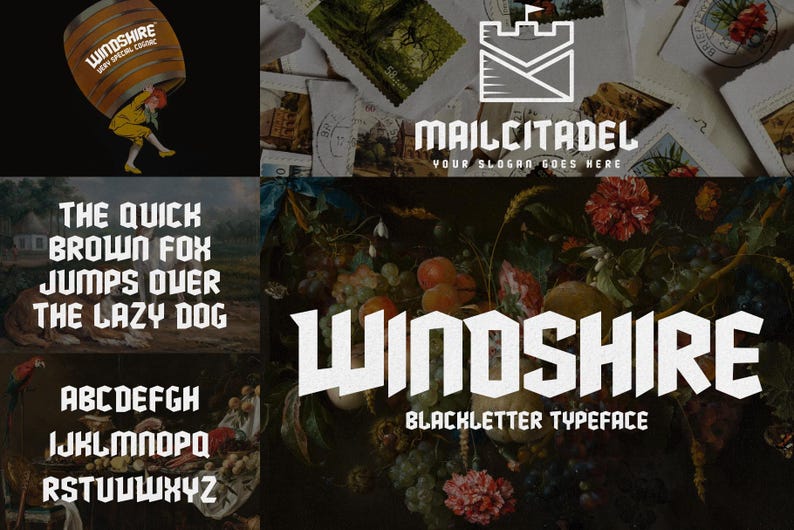 The Old English Font Bundle – 36 Majestic Medieval, Gothic, and Fantasy ...