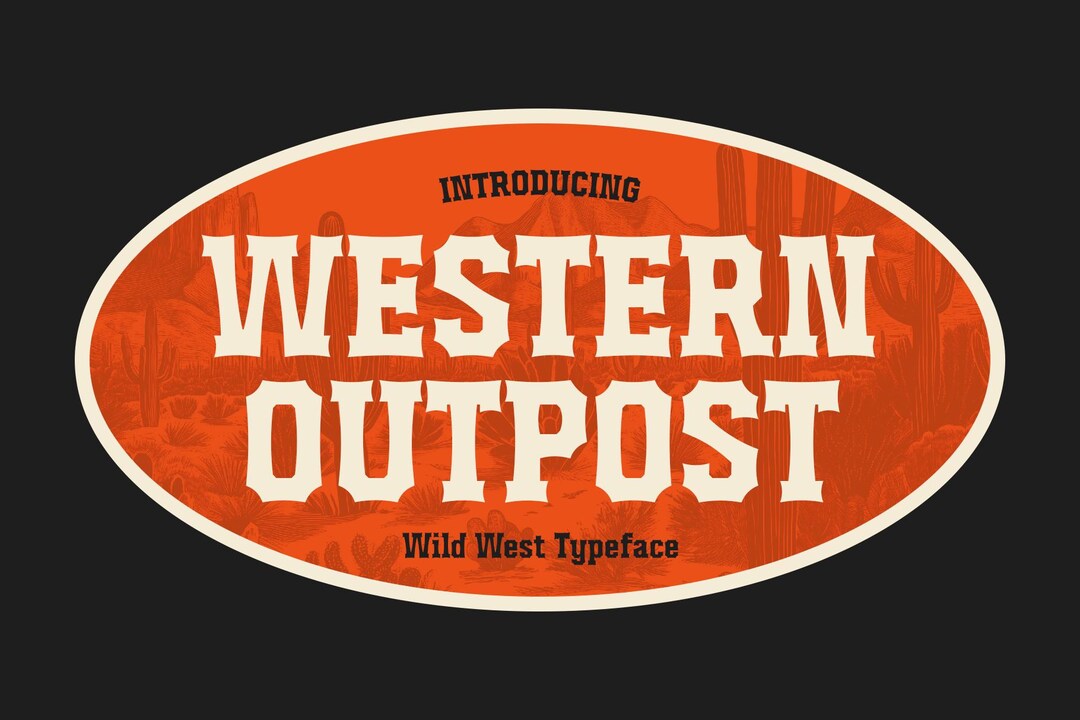 Western Outpost – A Bold Wild West Inspired Typeface Evoking the Spirit ...