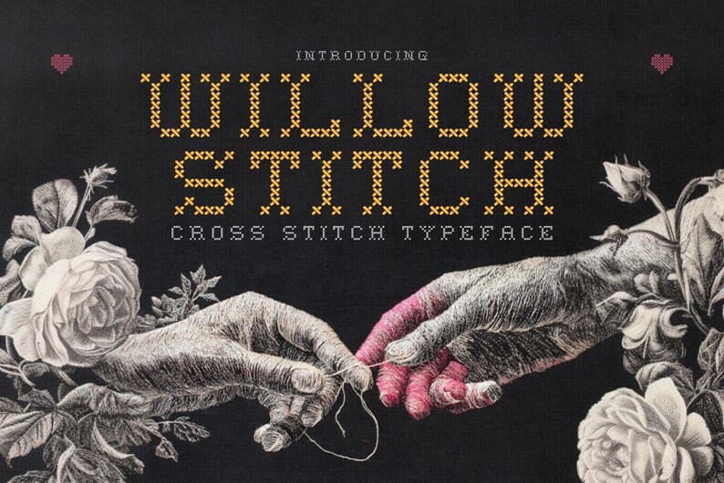Cross Stitch Font – A Handcrafted Embroidery Font Perfect for Sewing ...