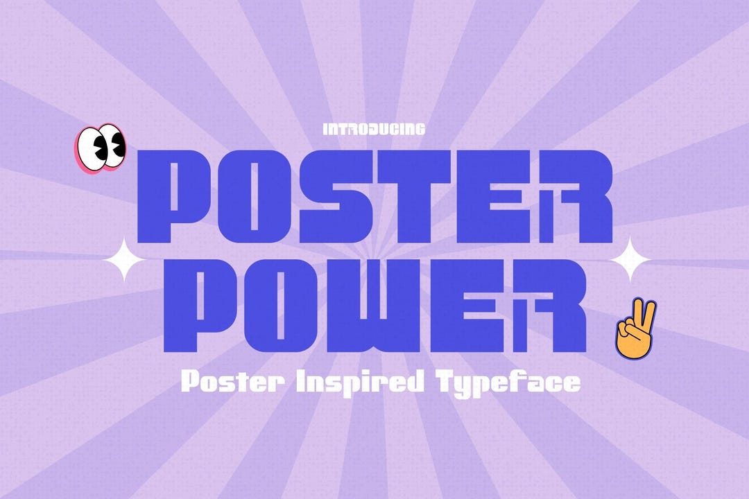 Poster Power – Bold Event Poster Font | Eye-catching Sans Serif for ...