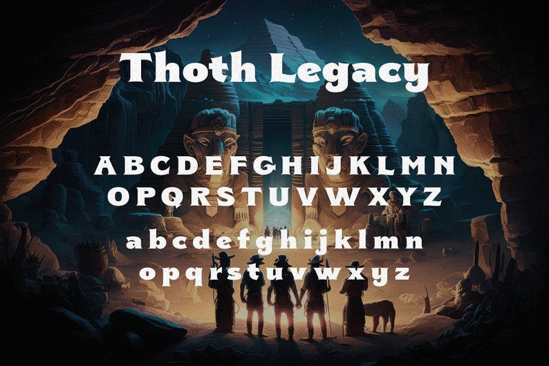 Thoth Legacy Egyptian Font Ancient Font Retro Font - Etsy