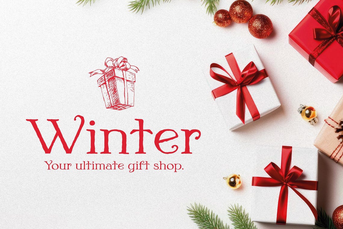 Winter Veil - Hand-drawn Christmas Font | Festive Holiday Typeface With ...