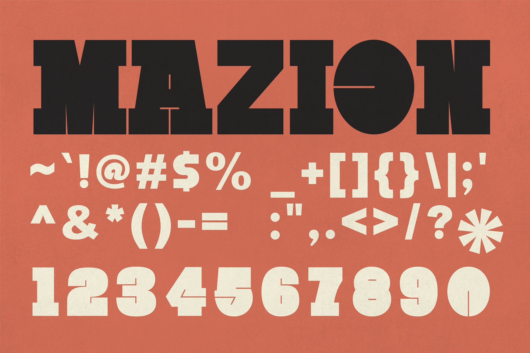 Mazion - Experimental Font | Thick Font, Canva Font, Cricut Font ...