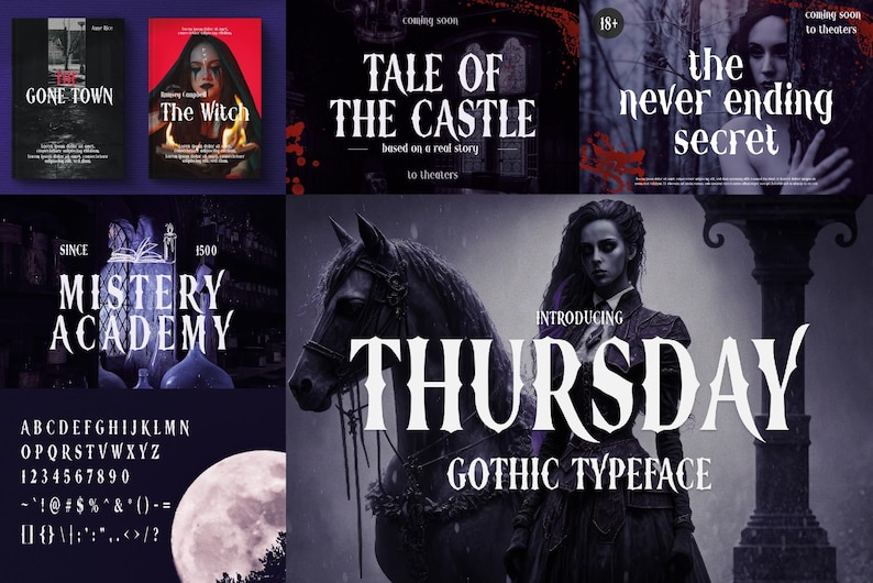 Gothic Font Bundle – 27 Captivating Fonts to Create Dramatic Book ...