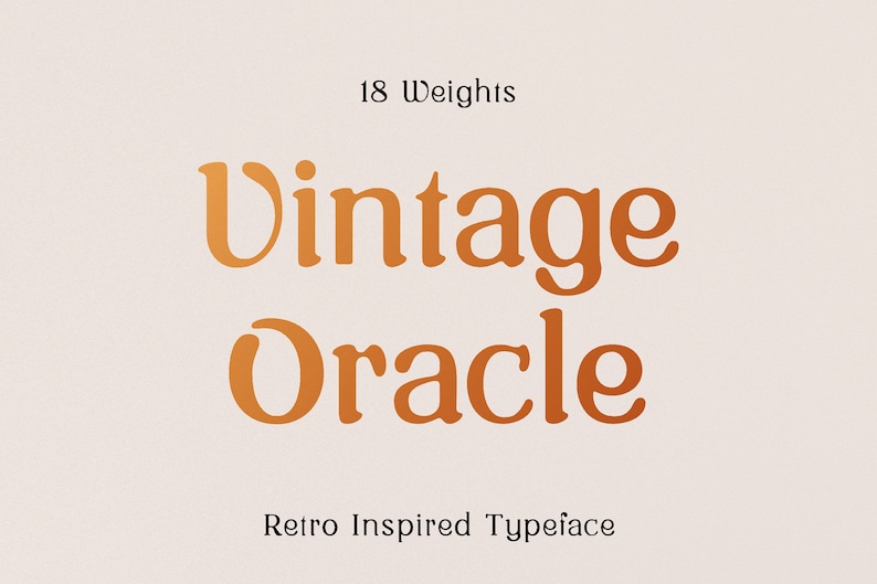 Vintage Oracle Font: Retro Charm Meets Modern Versatility - 18 Weights ...