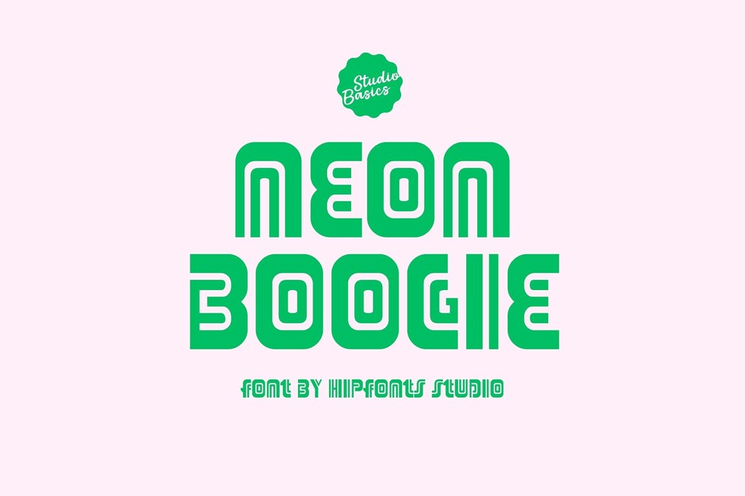 Neon Boogie – Retro Disco 1980's Funky Nightclub Display Font (studio ...