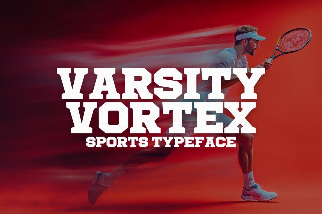 Varsity Vortex - Bold Sports Font | Athletics, College, Football ...