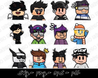 Roblox face svg - Etsy España