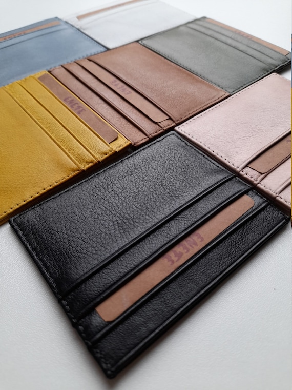 Handmade Luxury Cardholder for Women Slim Businesscard Case for Men Unisex Leather Card Holder Cute Wallet Mother s Day Gifts for Her Etsy UK
