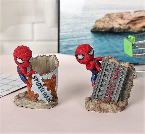 Spider Man Pen Holder Cute Spiderman Cartoon Anime Marvel - Etsy