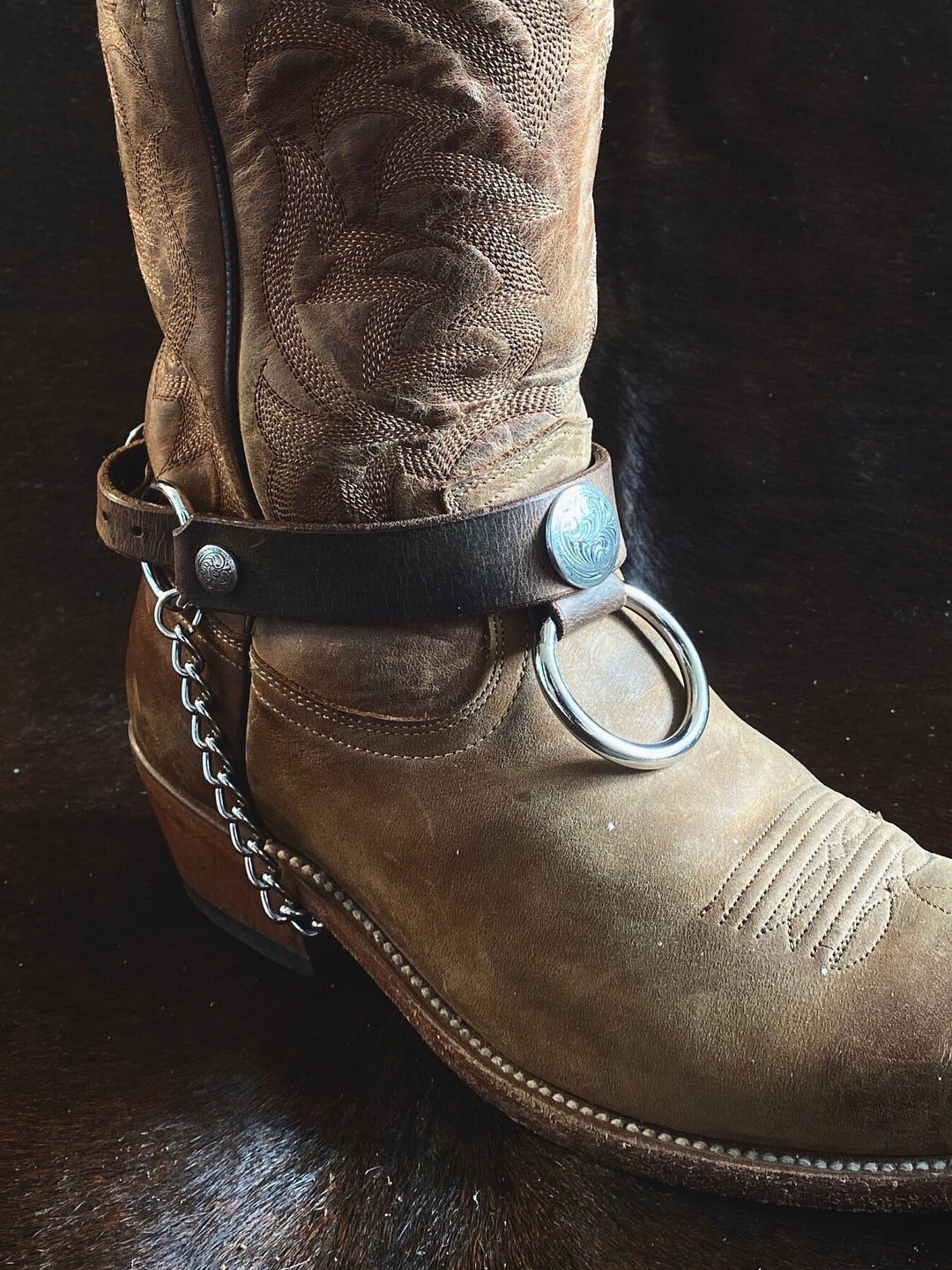 The Boot Strap — Full Grain Water Buffalo Leather Strap-on Dildo Boot ...