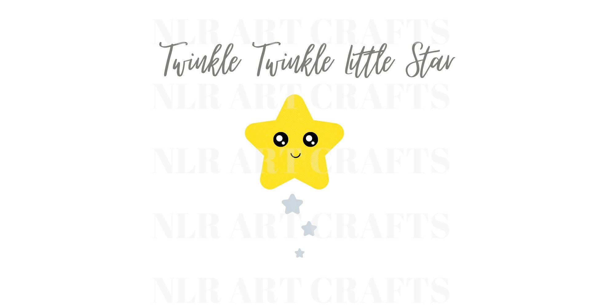 Twinkle Twinkle Little Star Kawaii Style for Baby Digital Template Tops ...