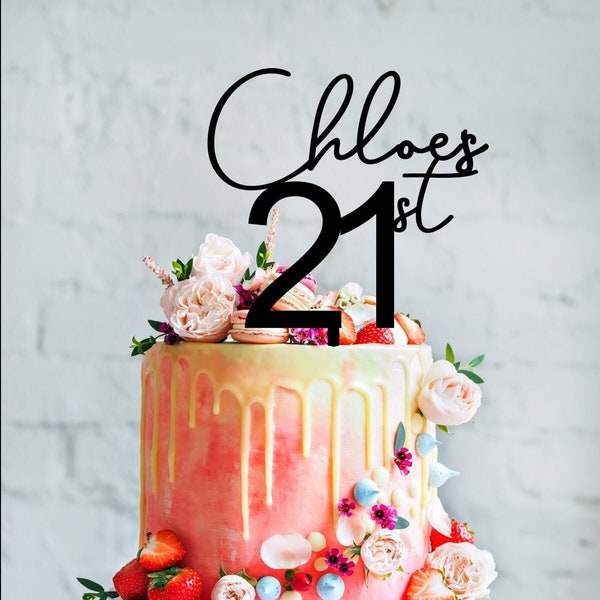 21st Cake Topper - Etsy Australia