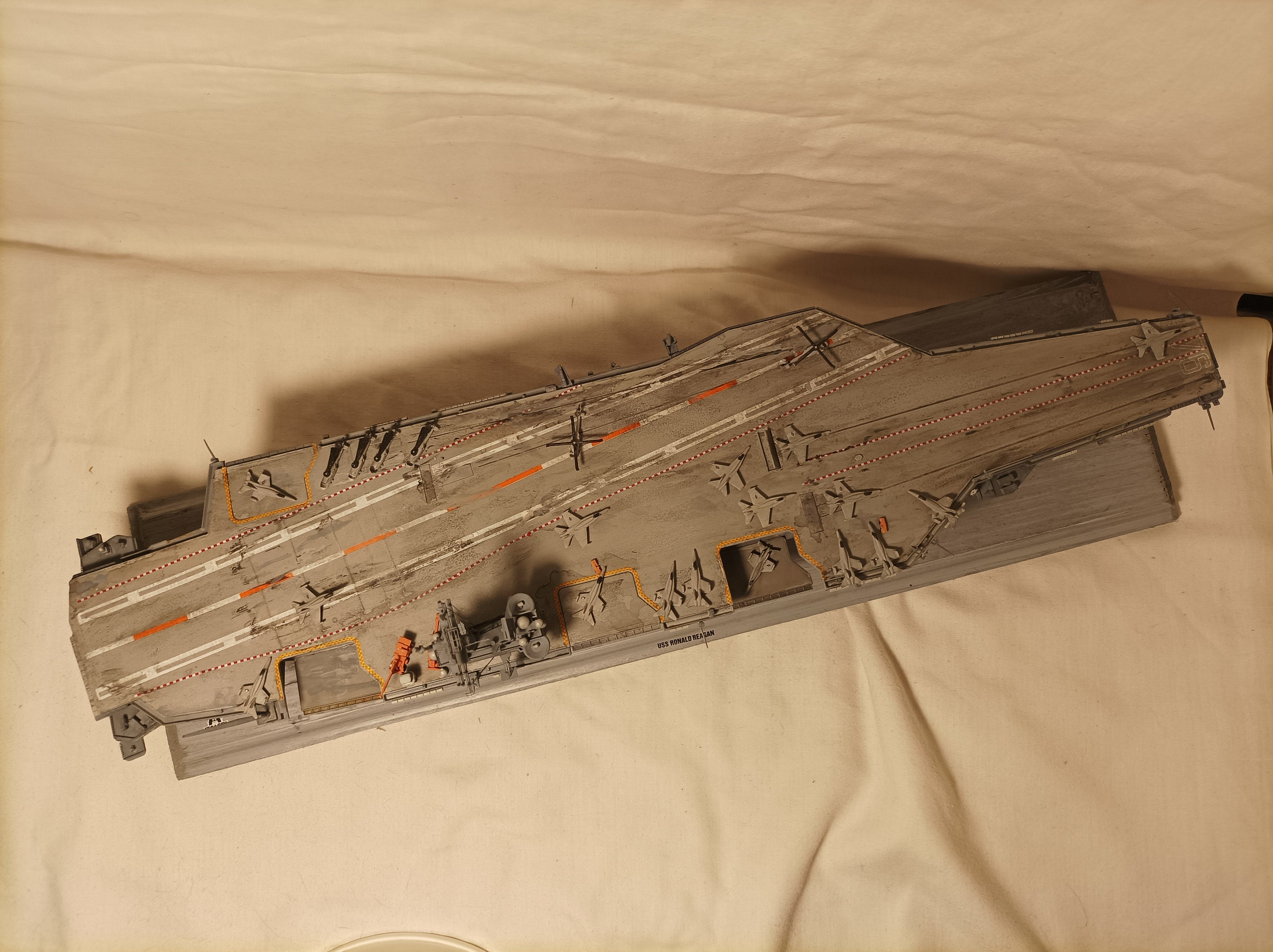 USS Ronald Reagan (CVN67) 1/720 Scale Warship Model Pro-built, Custom ...
