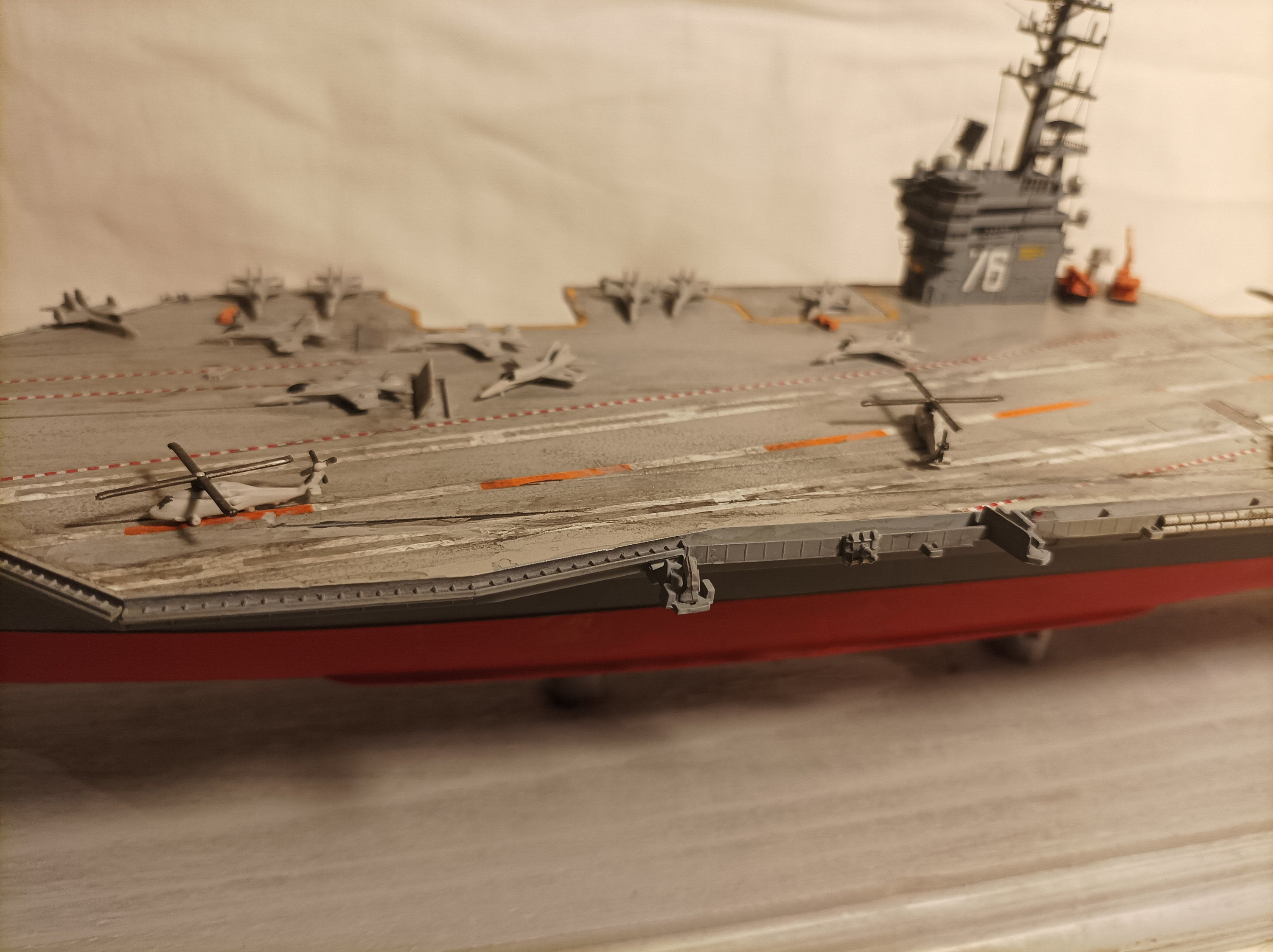 USS Ronald Reagan (CVN67) 1/720 Scale Warship Model Pro-built, Custom ...