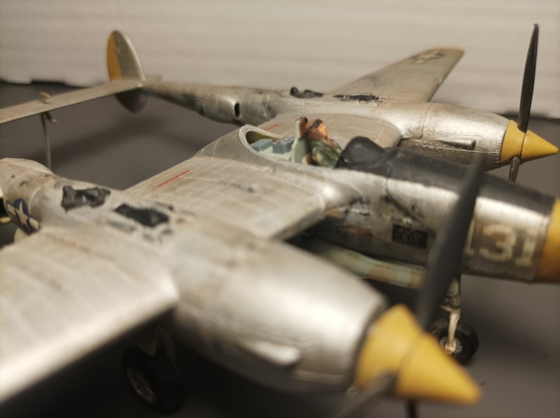 Pro Built, Paint & Weathered 1/72 Scale Lockheed P38 Lightning Airfix ...