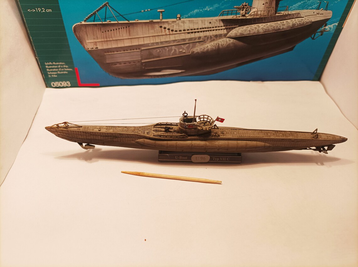 Revell 1/350 Scale German Submarine (U Boot) Type VII C (the U96 From the Famous German Movie ...