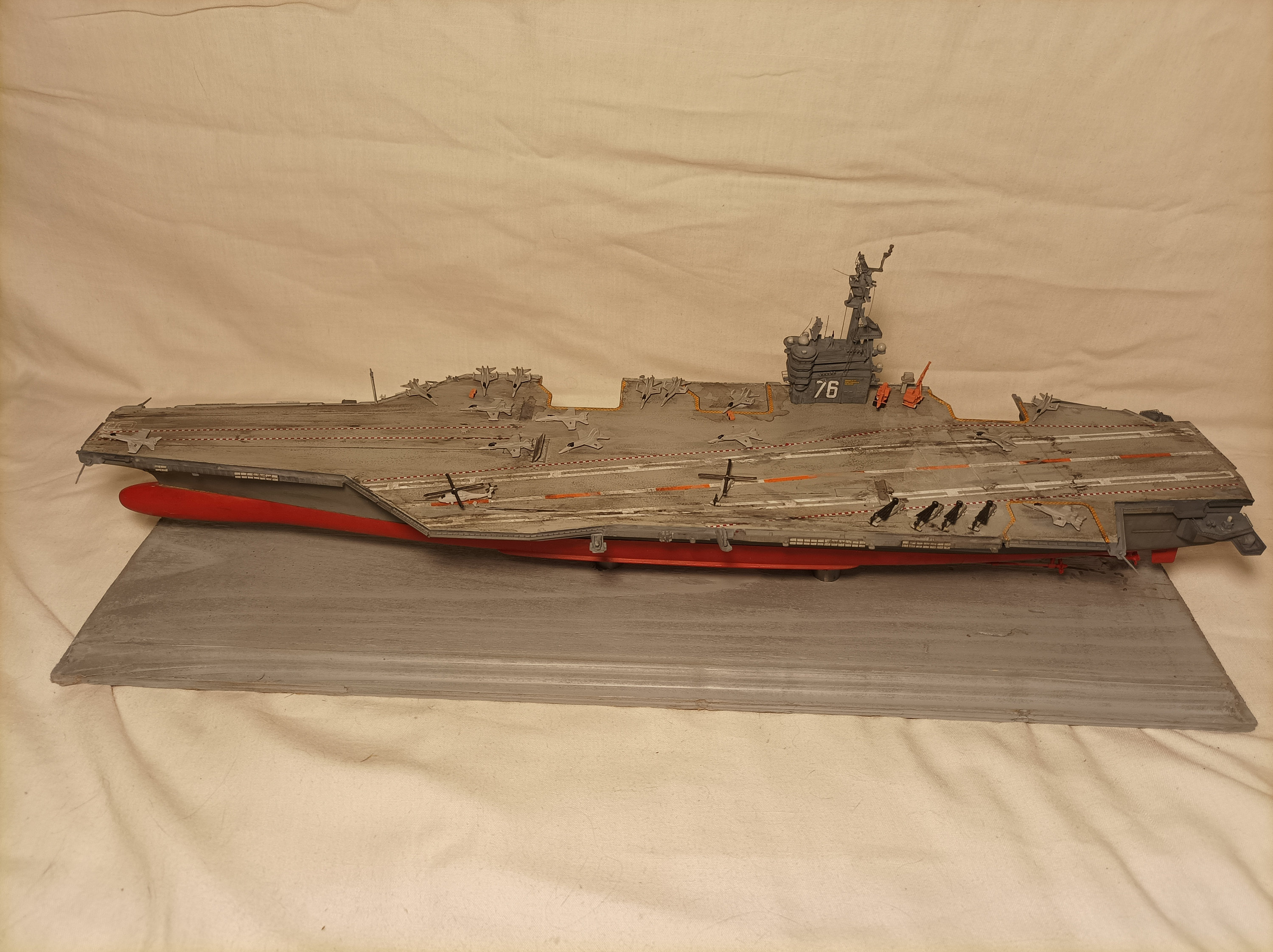 USS Ronald Reagan (CVN67) 1/720 Scale Warship Model Pro-built, Custom ...