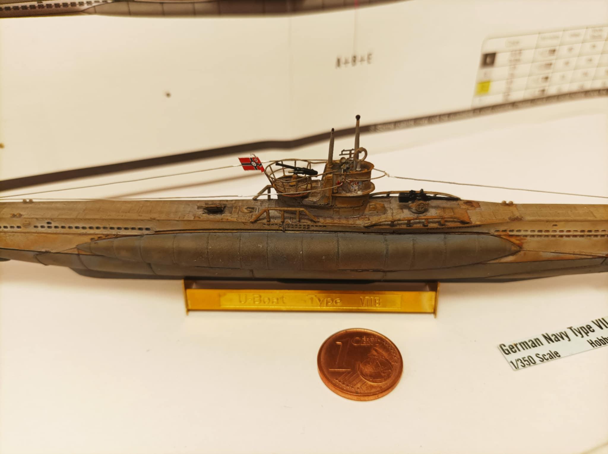 1/350 Scale Type (type) VII B WW2 German Submarine U-boot Pro Built ...