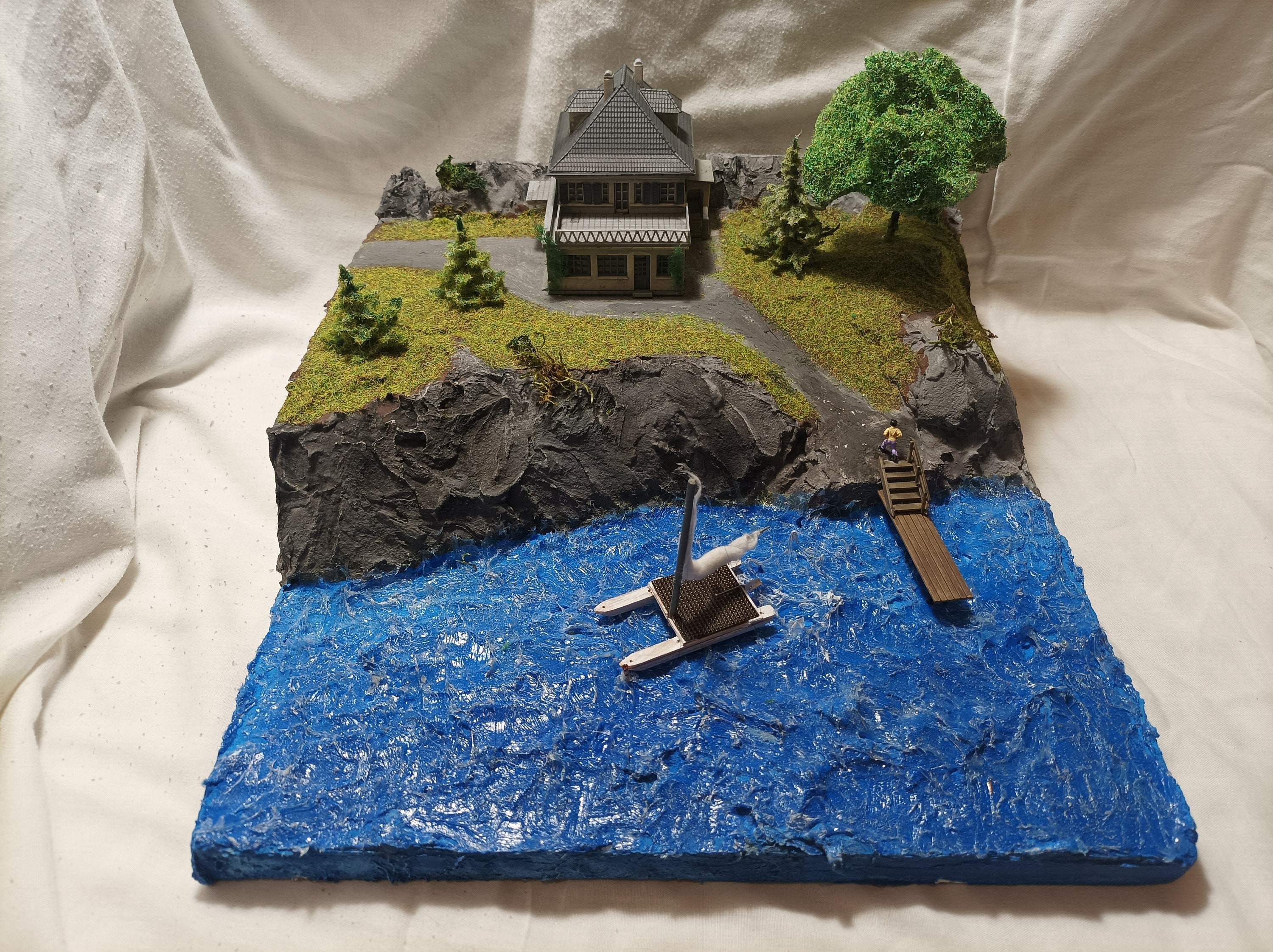 N Scale Unique Seaside Diorama With Working Lights. - Etsy