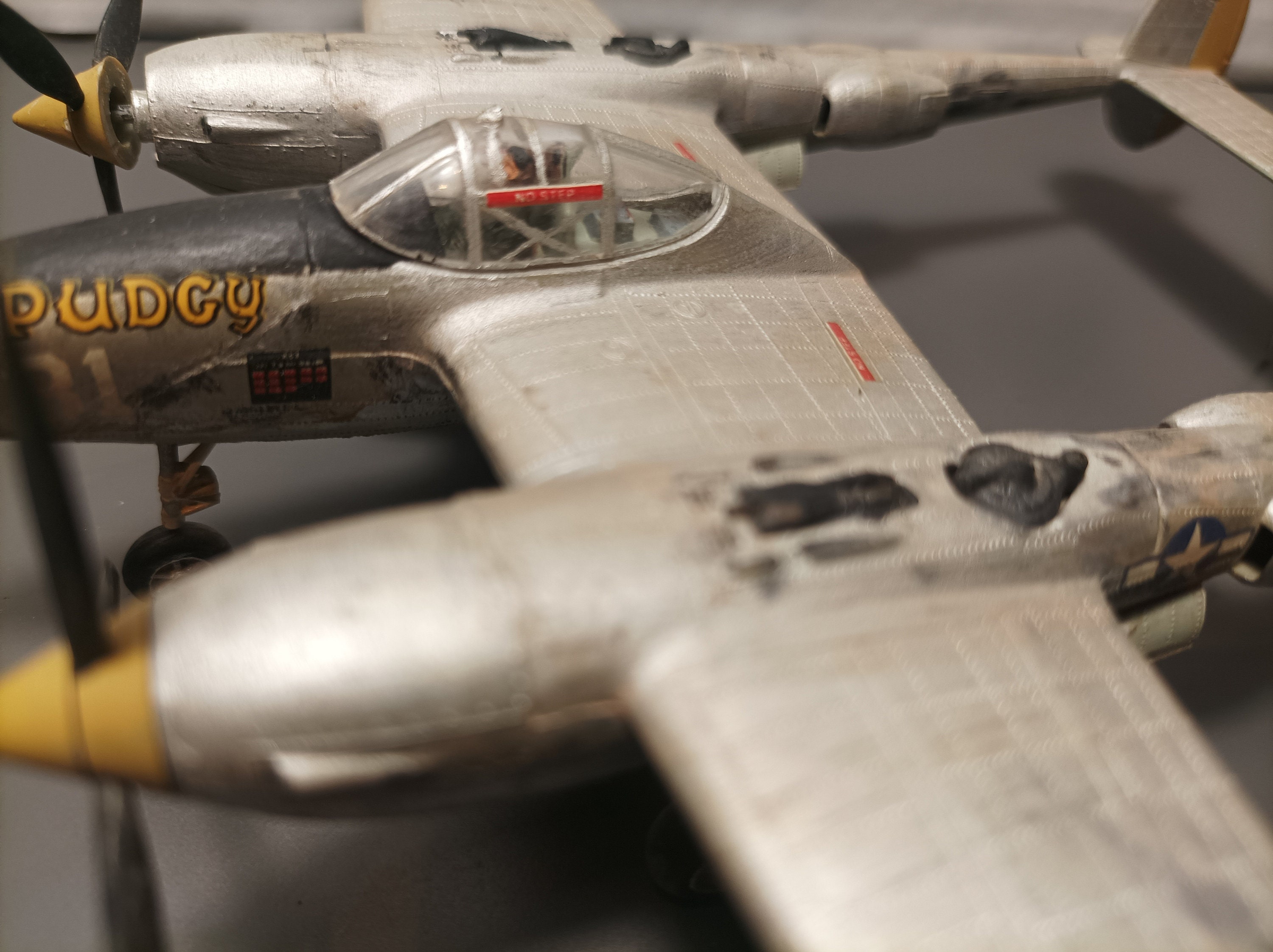 Pro Built, Paint & Weathered 1/72 Scale Lockheed P38 Lightning Airfix ...