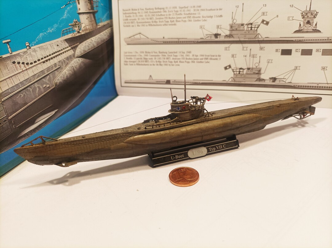 Revell 1/350 Scale German Submarine U Boot Type VII C the - Etsy