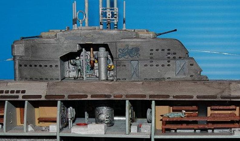 Pro Built, Paint & Weathered German WWII Submarine Type XXI With ...