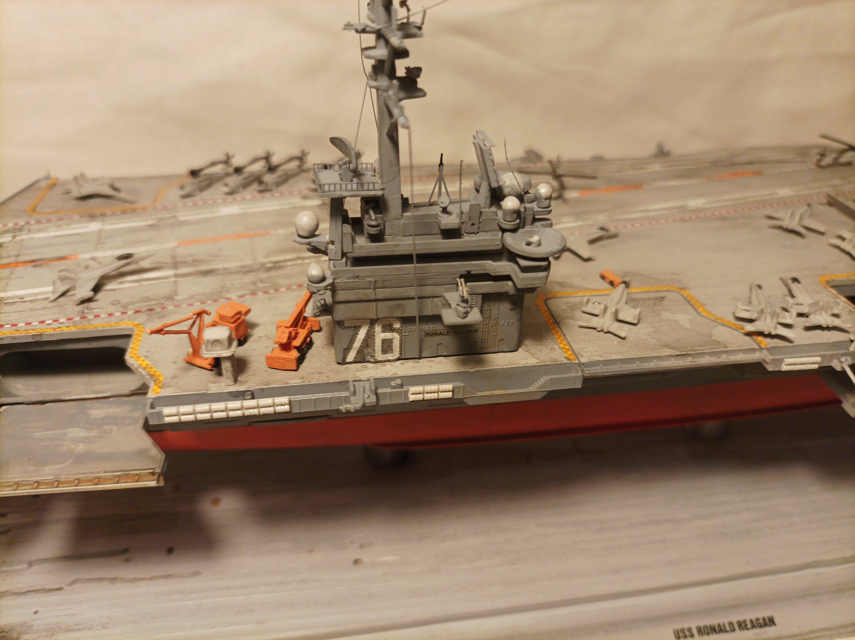 USS Ronald Reagan (CVN67) 1/720 Scale Warship Model Pro-built, Custom ...