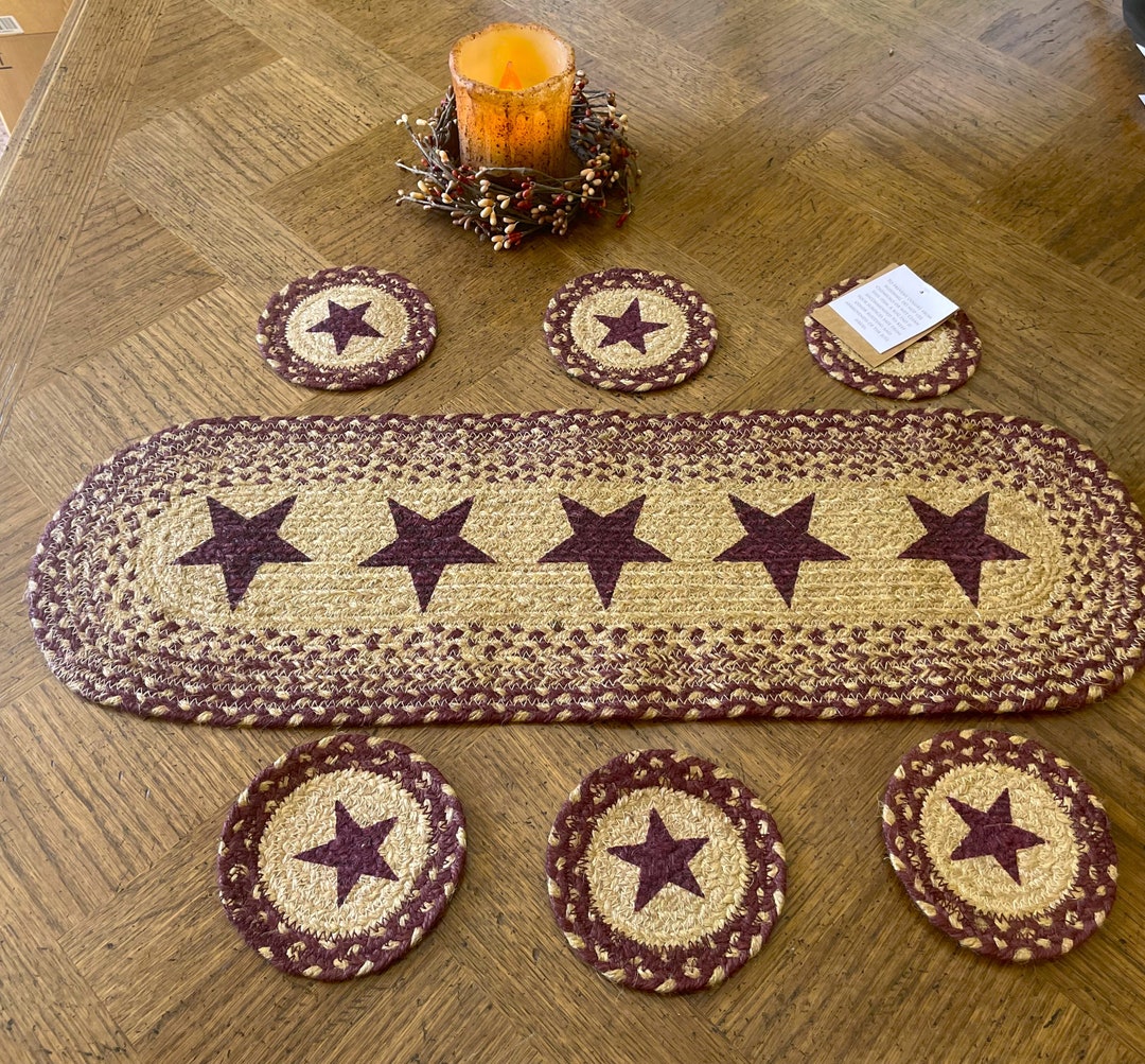 Upgrade Your Summer Gathering Table With Our Tan/burgundy Runner ...