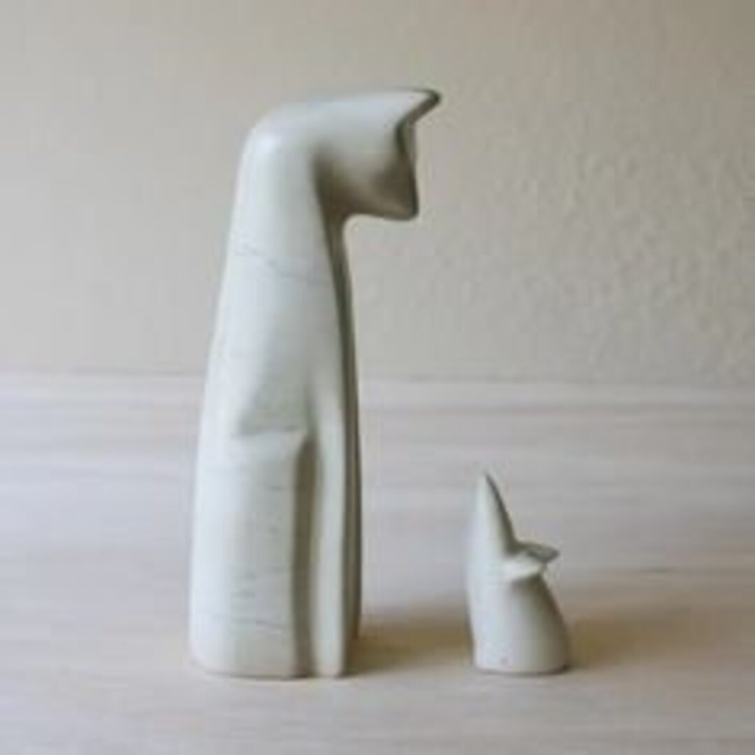 Hand Carved and Etched Natural Cat and Mouse Set Handmade in Kenya Fair ...