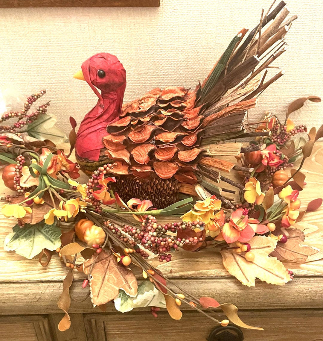 Video Fabulous Natural Twig and Fabric Weave Turkey for Fall ...