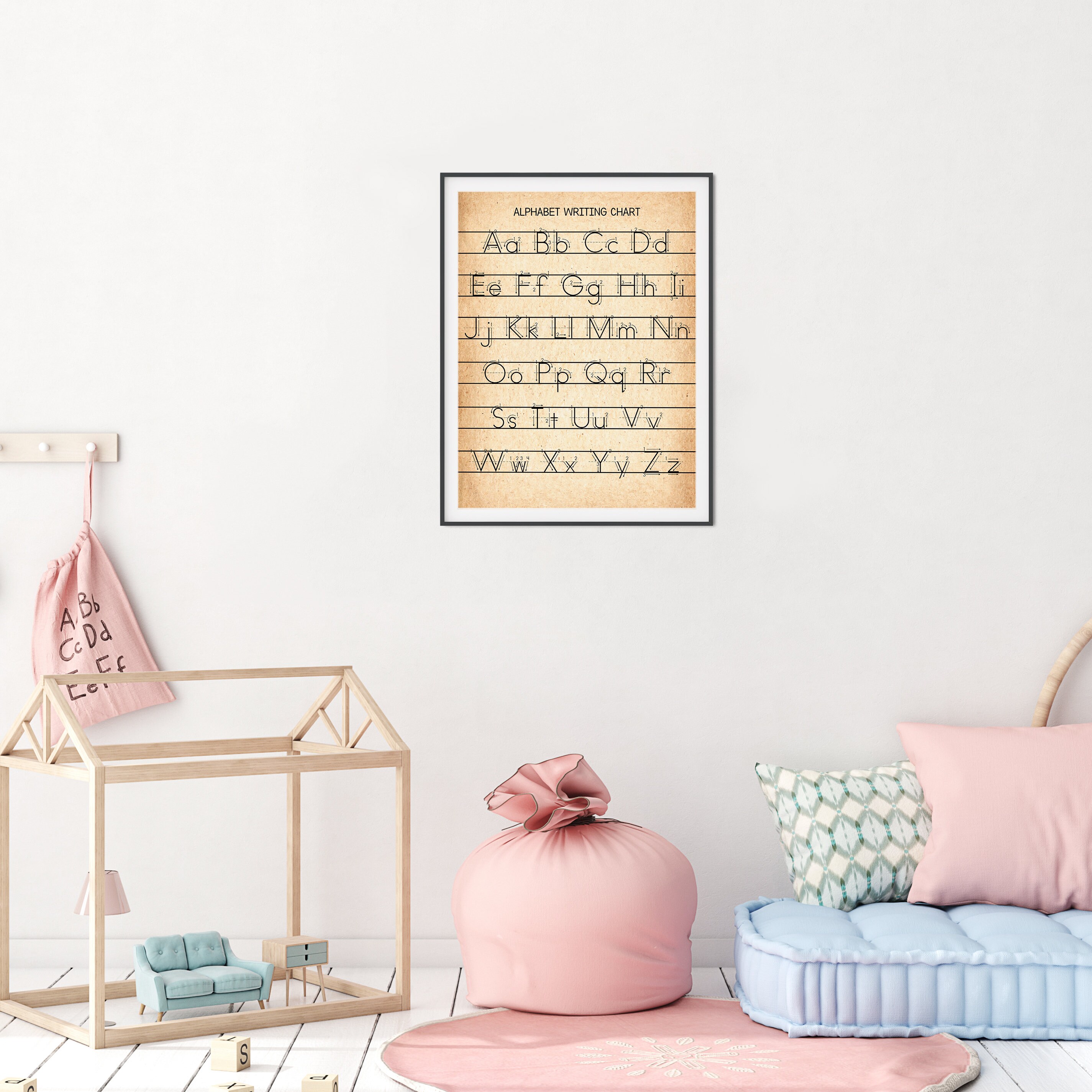 Vintage Alphabet Wall Decor / Alphabet 11x17 Poster / ABC - Etsy