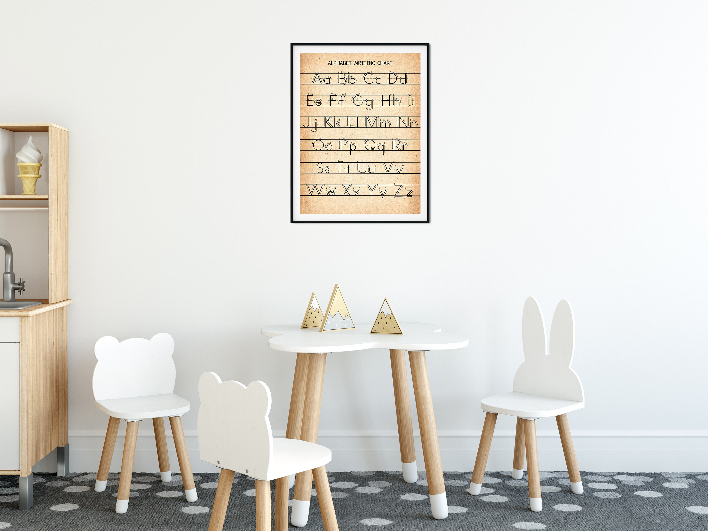 Vintage Alphabet Wall Decor / Alphabet 11x17 Poster / ABC - Etsy