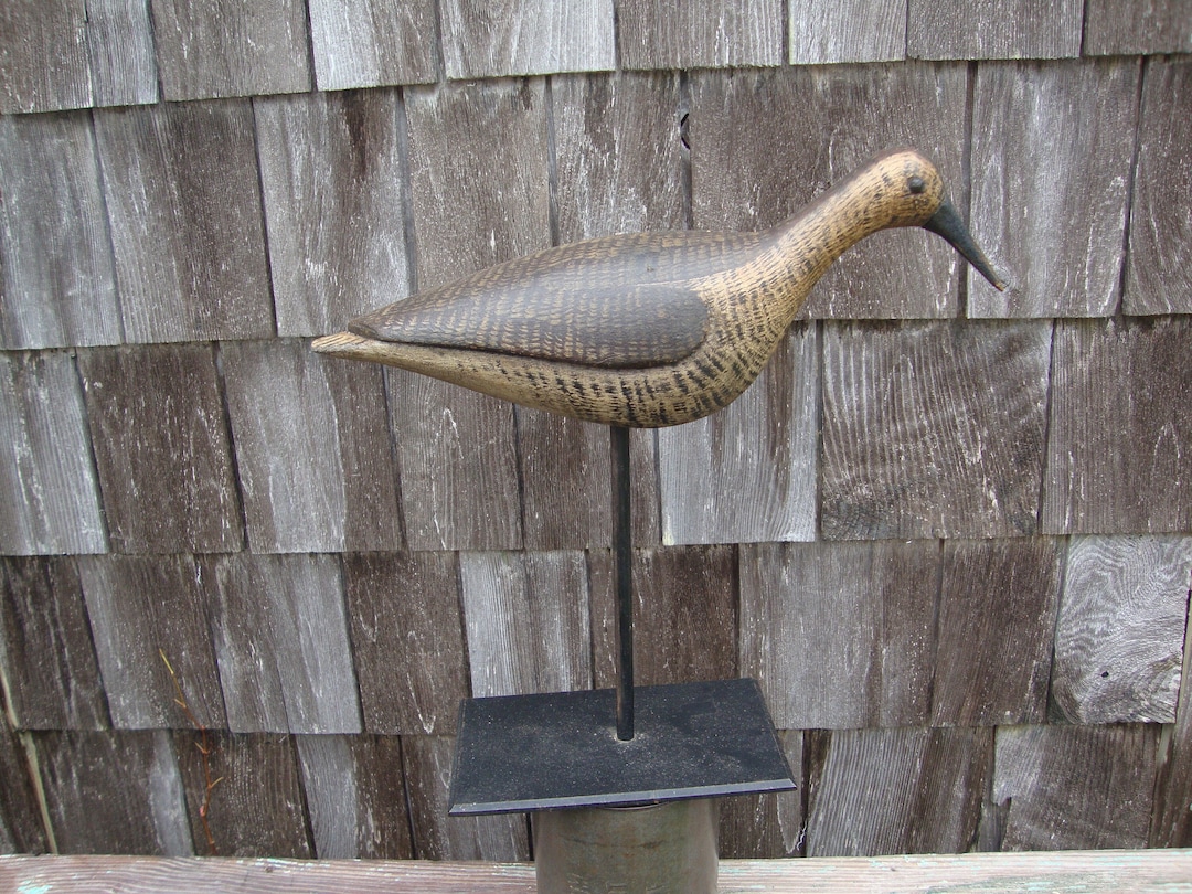 Antique Shorebird Decoy Branded dh - Etsy