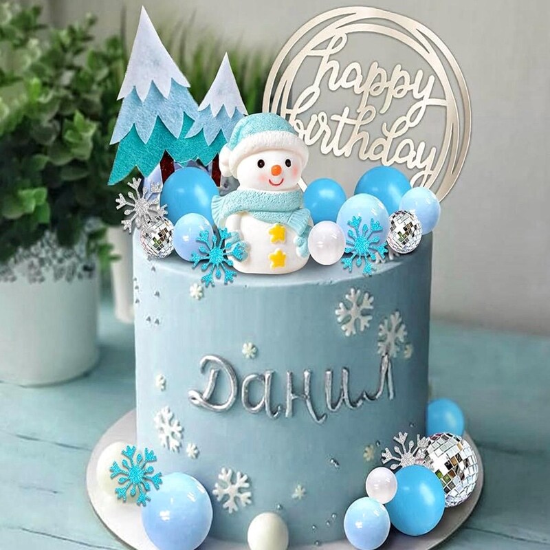 Snowman Cake Topper - Etsy