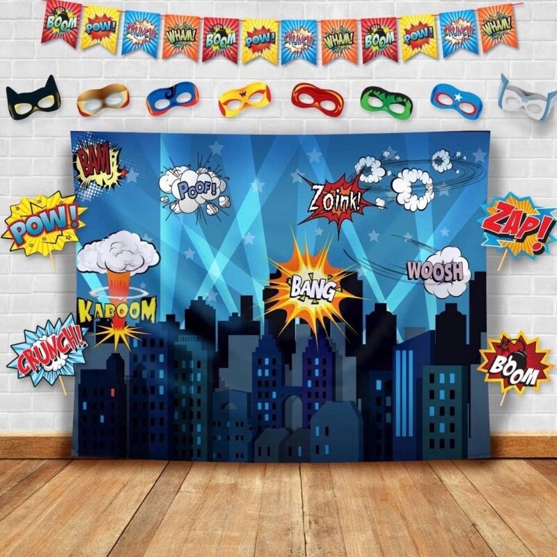 Super Hero Backdrop - Etsy
