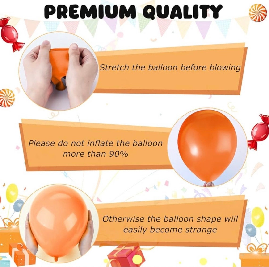 150PCS Orange Balloon Garland Kit, Metallic Orange Balloons Macaron ...