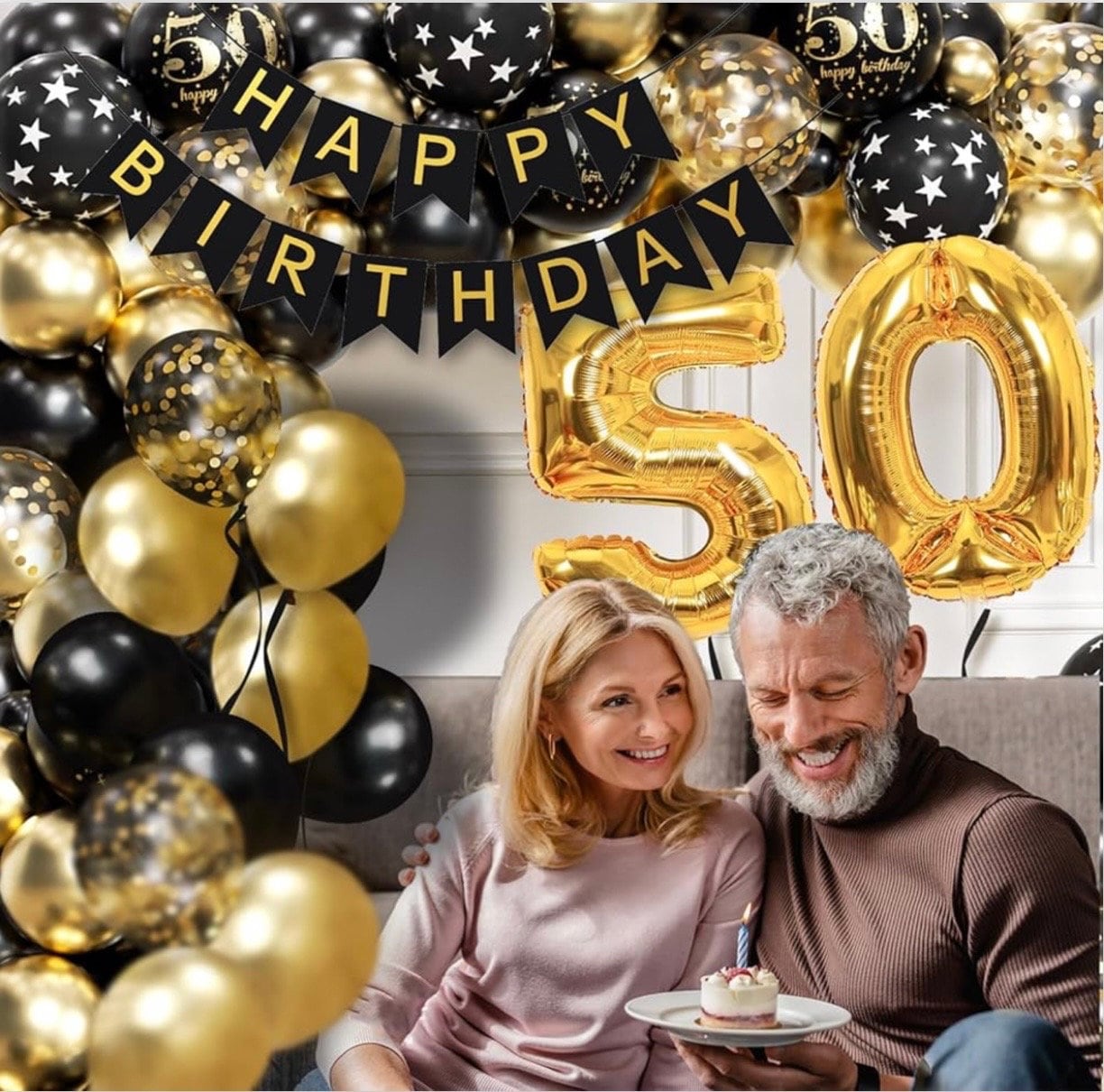 50th Birthday Decorations With Happy 50th Birthday Decorations Banner ...