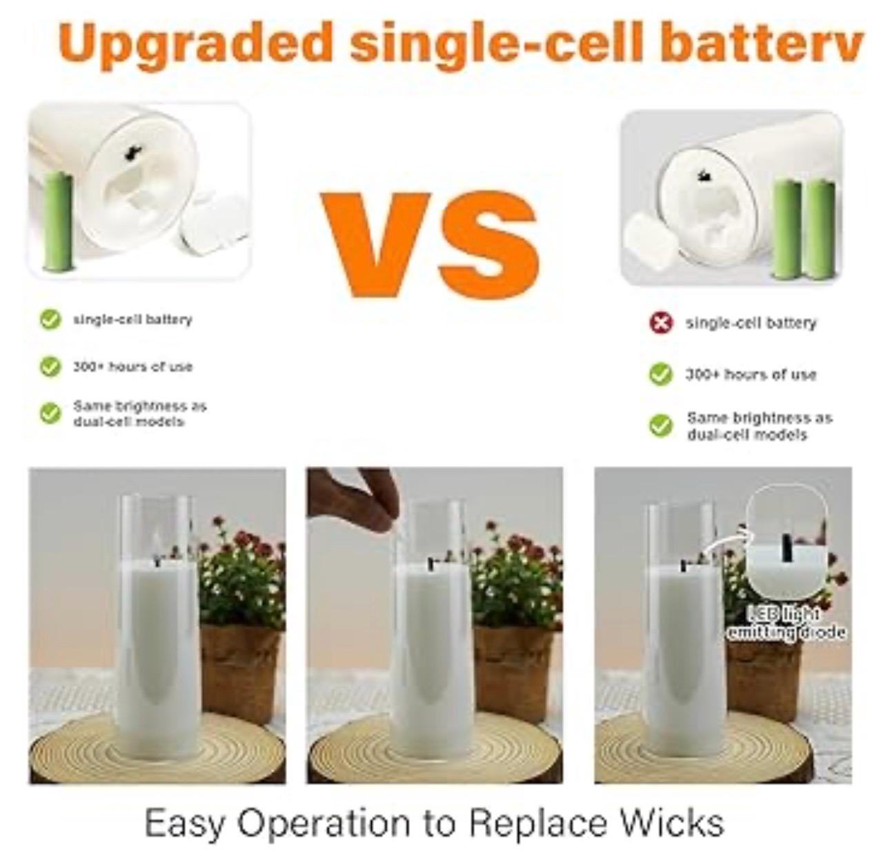 Flickering Flameless Candles Battery Operated With Remote and Timer ...