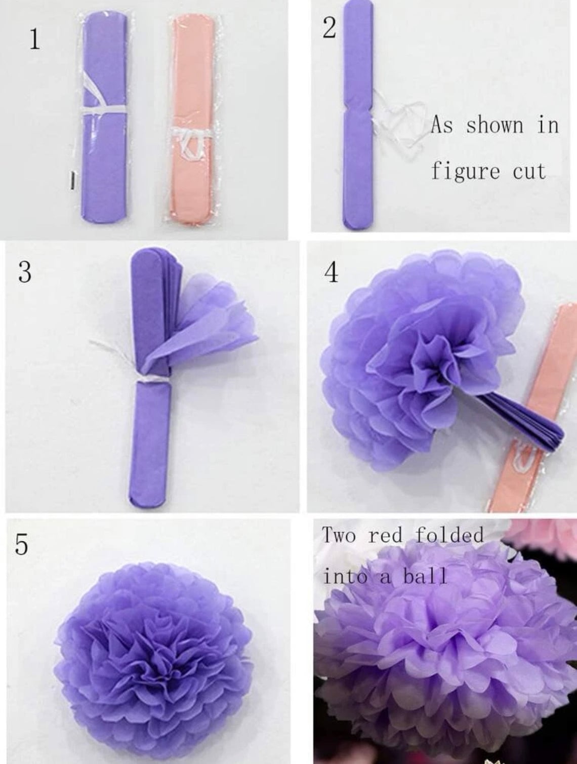 Tissue Pom Pom Paper Flower Ball Party Decorations 14 Pcs - Etsy