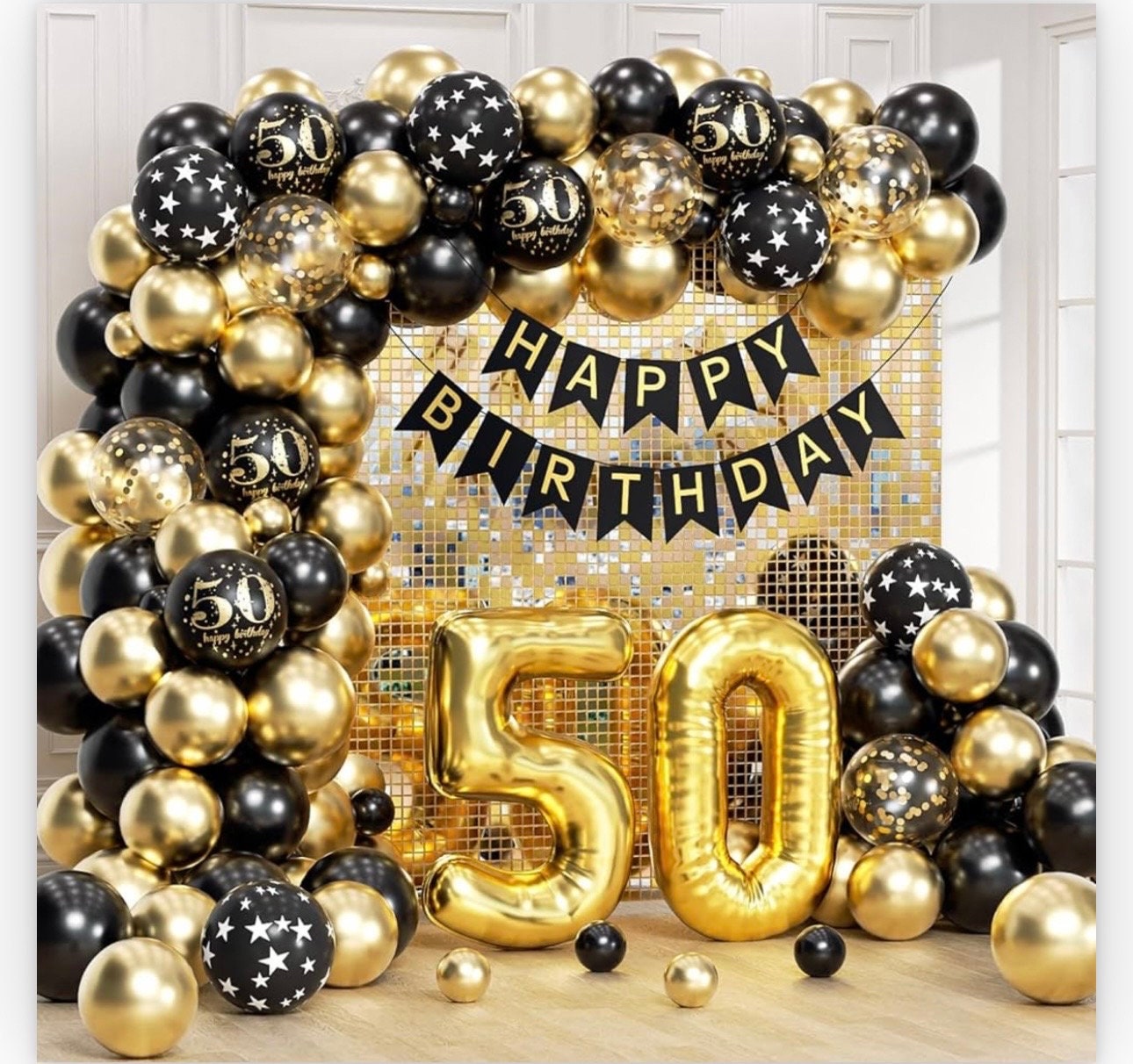 50th Birthday Decorations With Happy 50th Birthday Decorations Banner ...