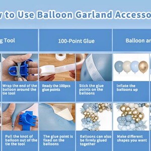 Dusty Blue Balloons Arch Kit, Fog Blue Sand White Champagne Gold Latex ...