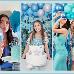 Blue Birthday Decorations - Blue Party Decor Balloons With Happy ...