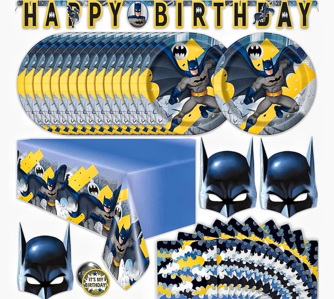 Batman Birthday Party Supplies, Batman Party Supplies Batman Birthday ...
