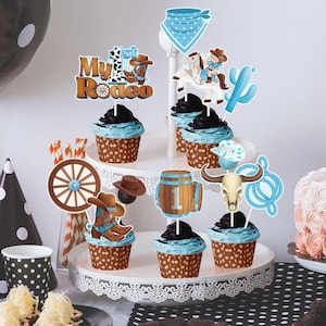 My First Rodeo Cake Topper Cowboy Cake Decorations One Cake Topper 1st ...