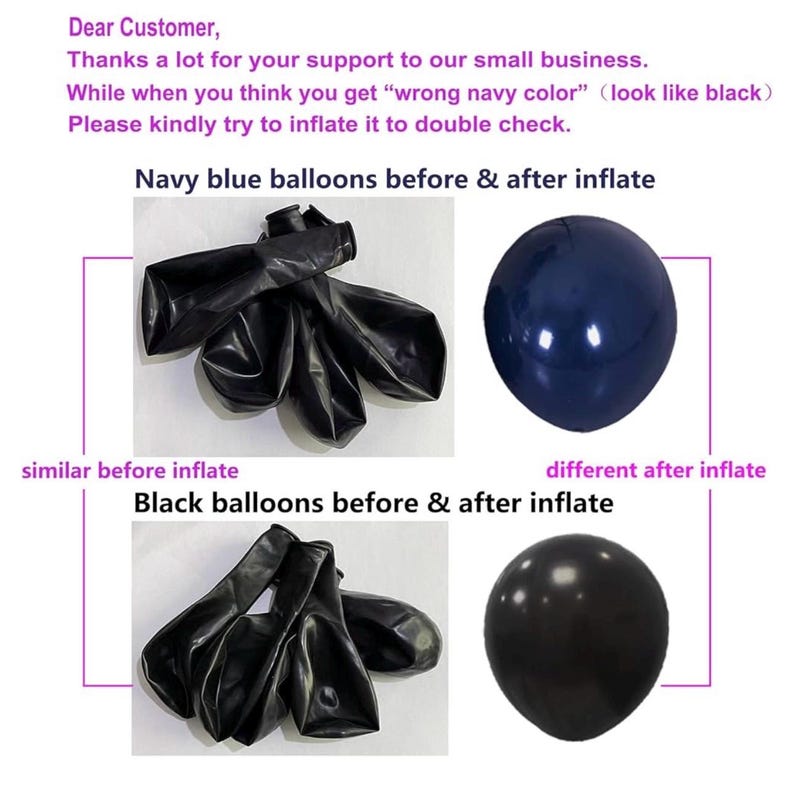Balloon Stand With Silver and Navy Blue Balloons, Centerpiece Table ...