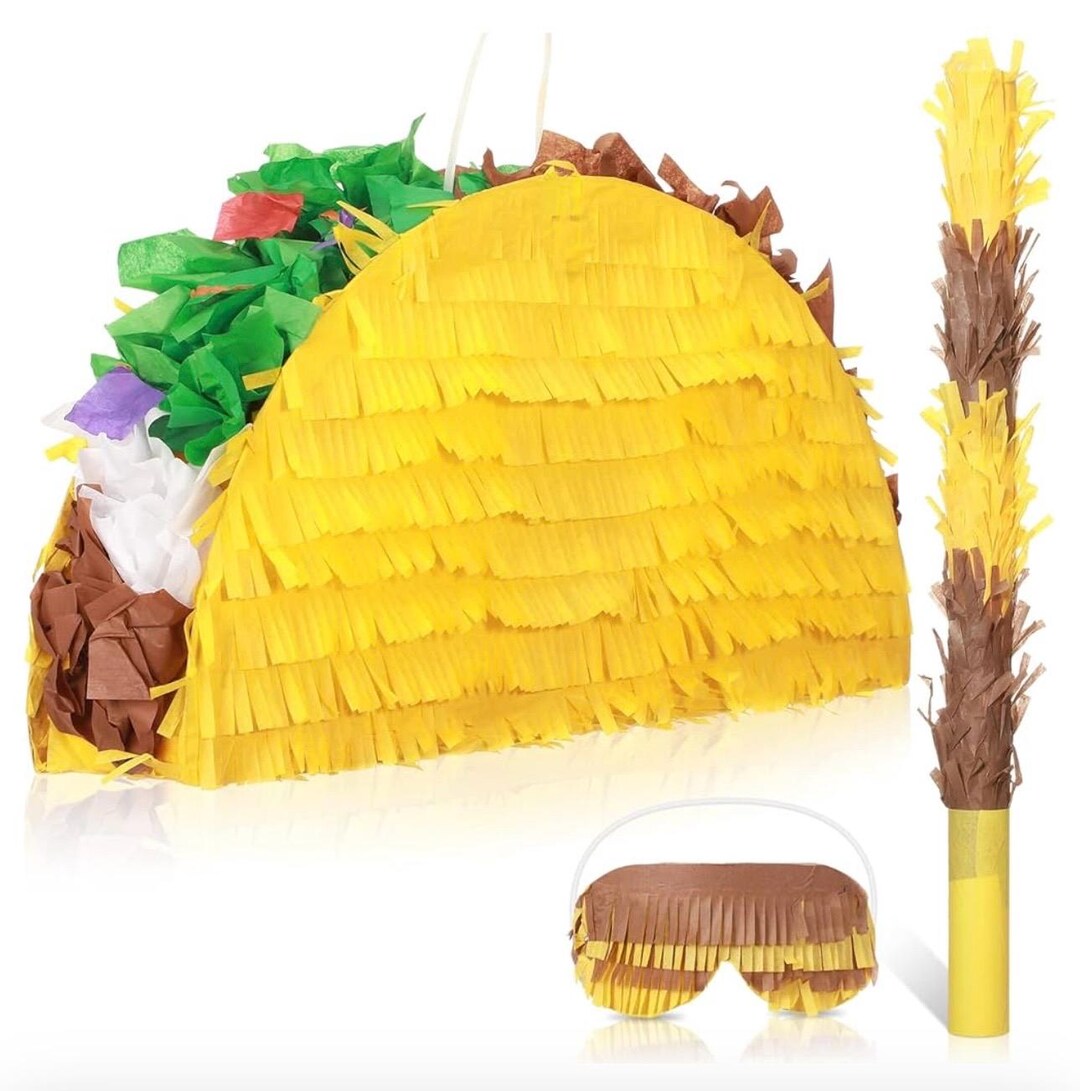 Taco Piñata Set Mexican Birthday Party Decorations Cinco De Mayo Fiesta ...